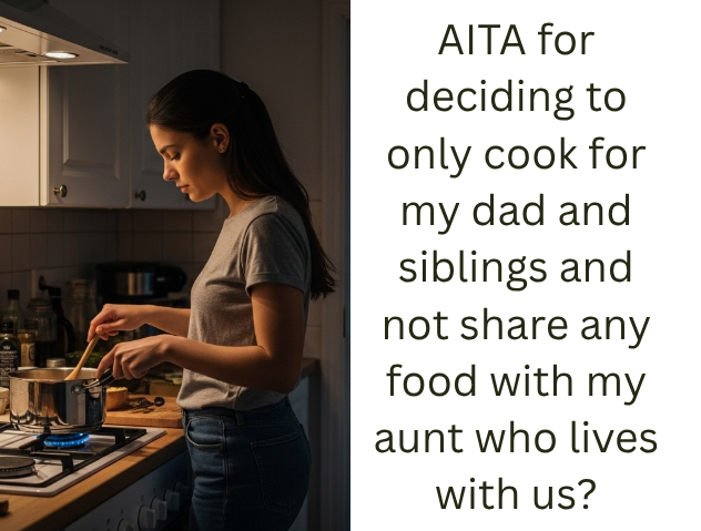 AITA For Deciding To Only Cook For My Dad And Siblings And Not Share ...
